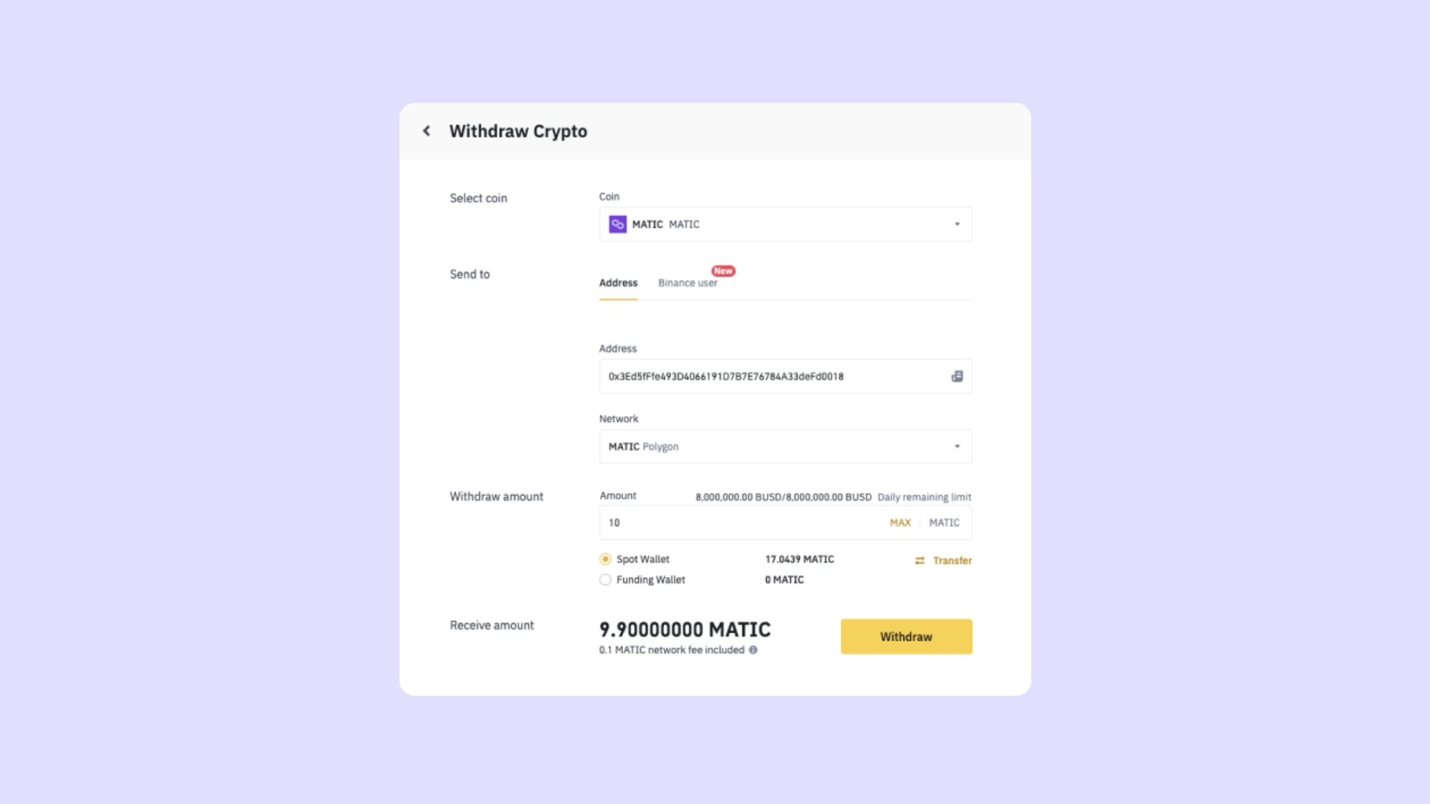 How to deposit ETH, MATIC and SOL in Phantom