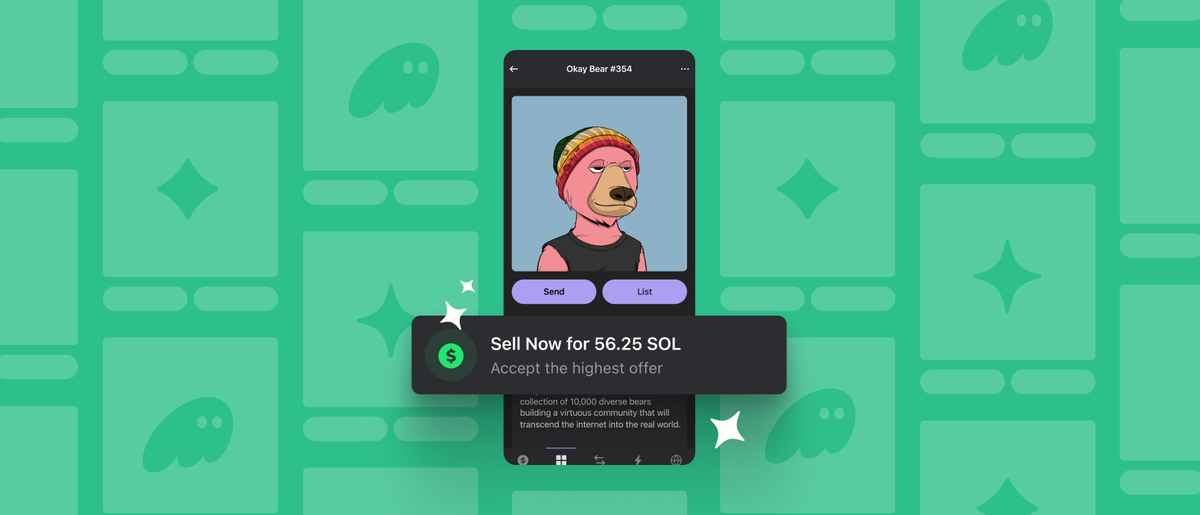 Instantly sell your NFTs in Phantom Wallet